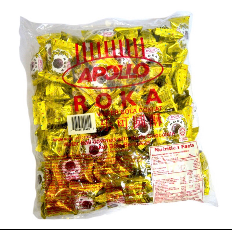 Jual ROKA APOLLO COKELAT JAJANAN JADUL ISI 50 pcs | Shopee Indonesia