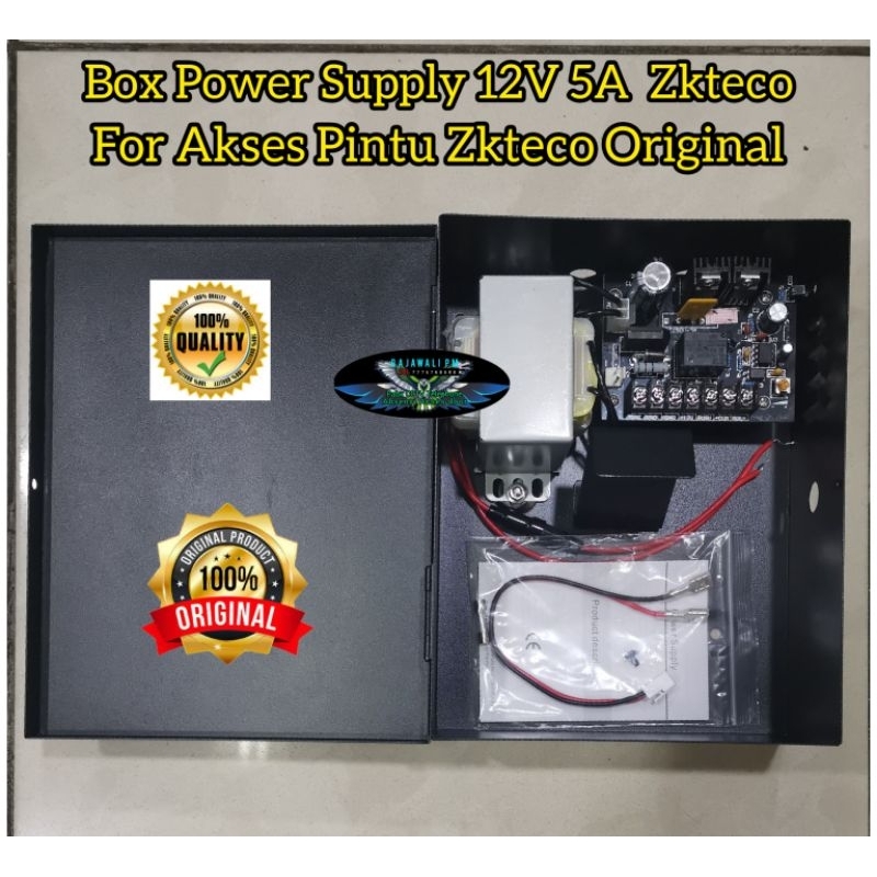 Jual Power Supply Box 12V 5A untuk Akses Pintu Acsses Control merk ...