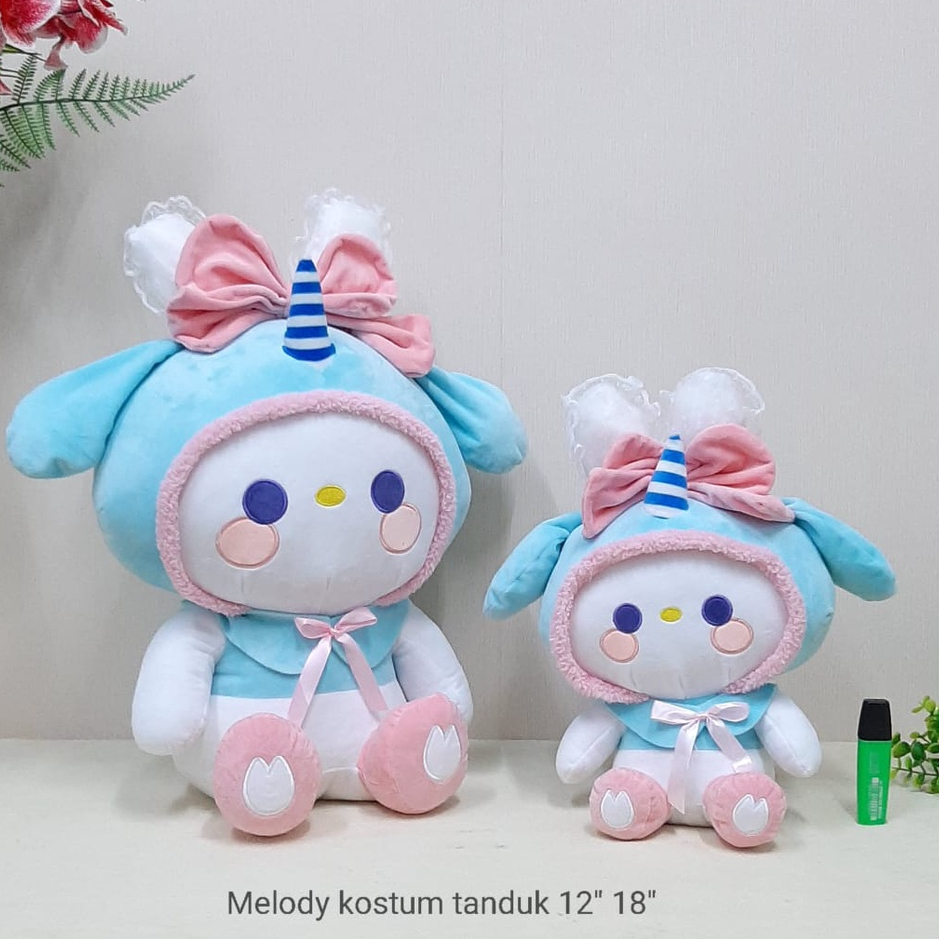 Jual Boneka Kuromi Kostum Tanduk 50cm kado hadiah anak kekasih ultah ...