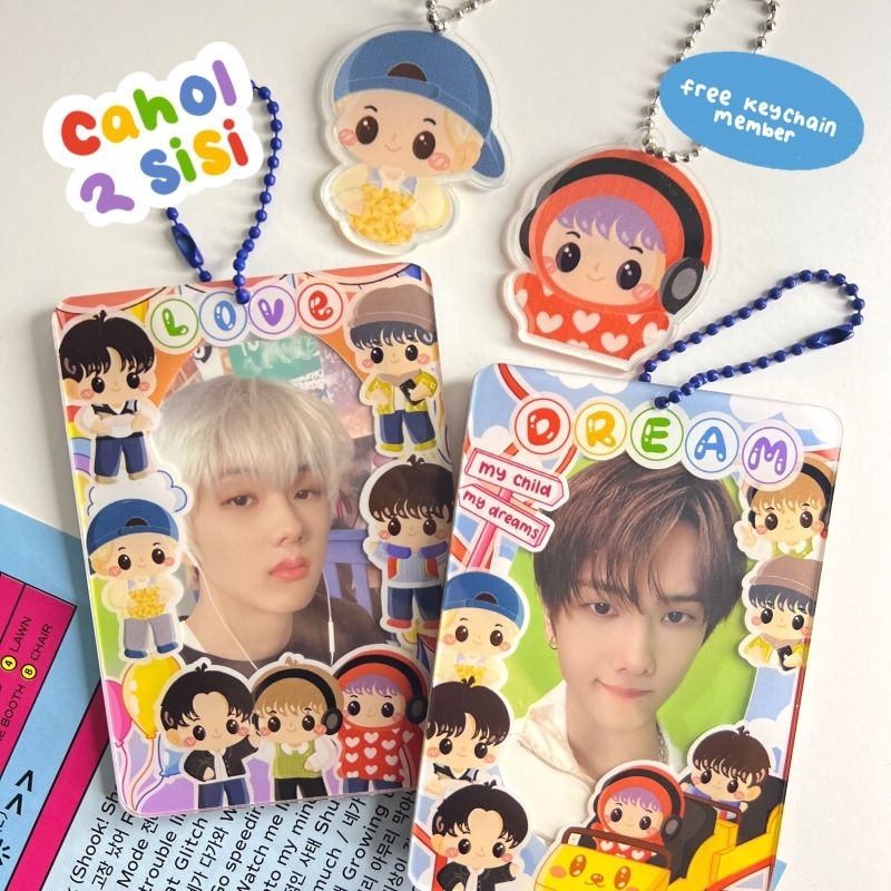 Jual [HAPPY LAND VER] Photocard holder cahol nct dream ver mark renjun ...
