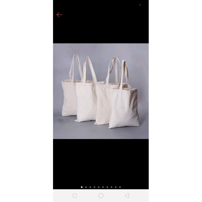 Jual totebag polos untuk EcoPrint totenag polos untuk lukis totebag blacu polos tas untuk ...