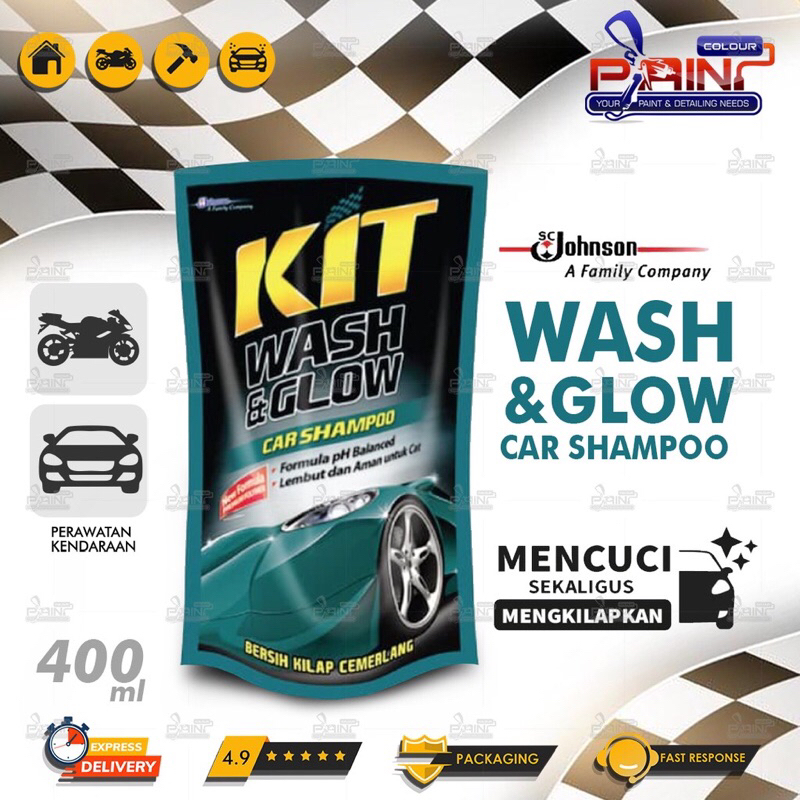 Jual Kit Wash & Glow Car Shampoo 400mL | Shopee Indonesia