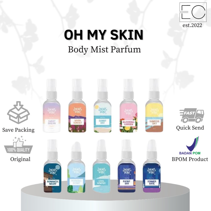 Jual BODY MIST BY OHMYSKIN PARFUM BODY MIST OH MY SKIN 30 ml | Shopee Indonesia