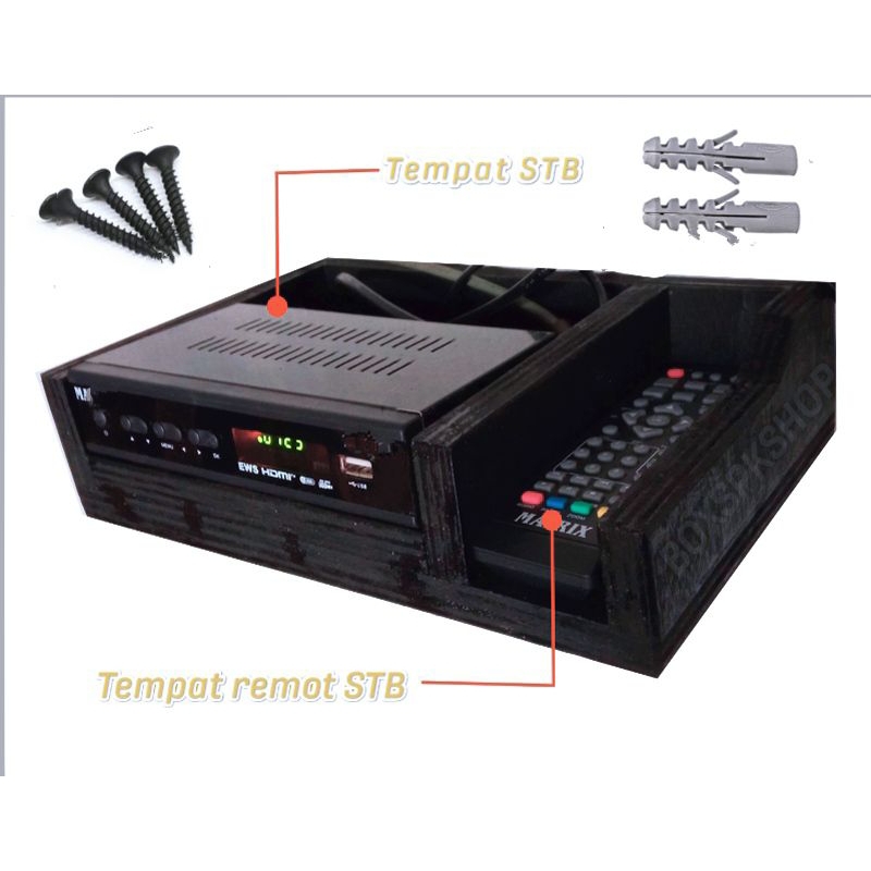 Jual Tatakan /Rak Set Top Box /STB tempel Rak Tempat STB Set Top Box ...