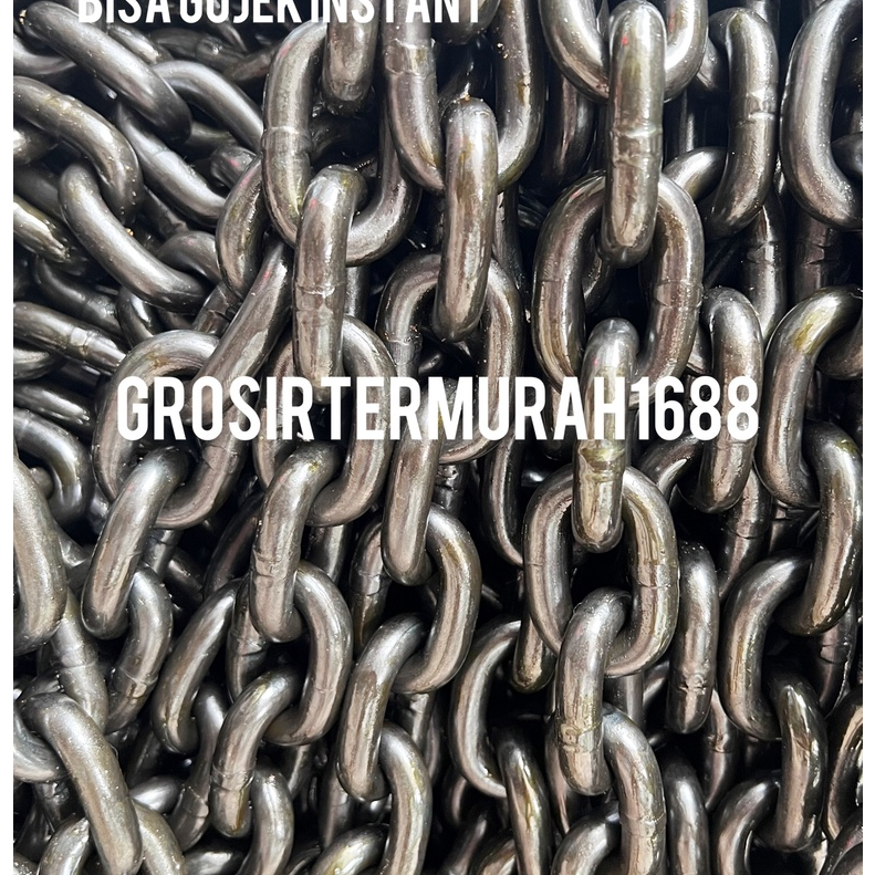 Jual Rantai Baja G80 8mm / Chain Block 8mm / Rantai Baja HItam 8mm ...