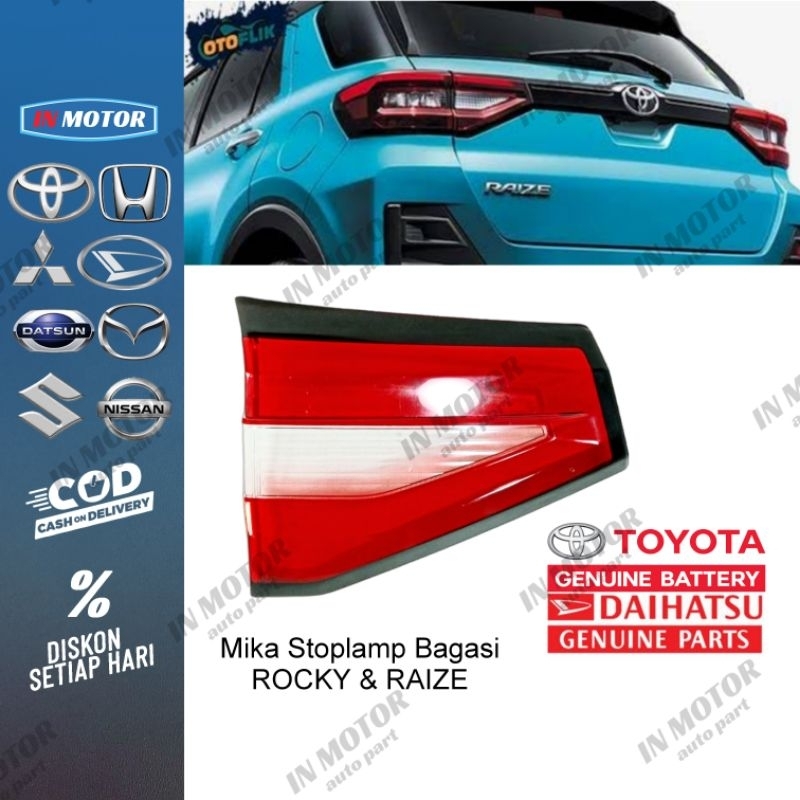 Jual MIKA lampu bagasi RAIZE &ROCKY original Toyota reflektor belakang ...