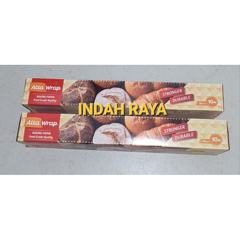 Jual BAKING PAPER/ KERTAS ROTI merk ALTA WRAP 30cm x 10m | Shopee Indonesia