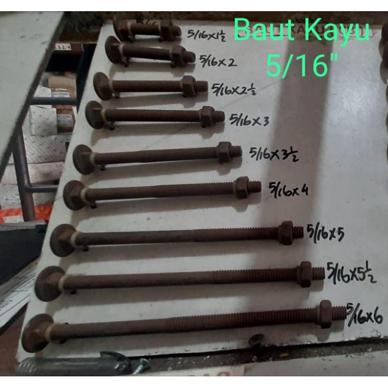 Jual Baut Kayu 5/16" | Shopee Indonesia