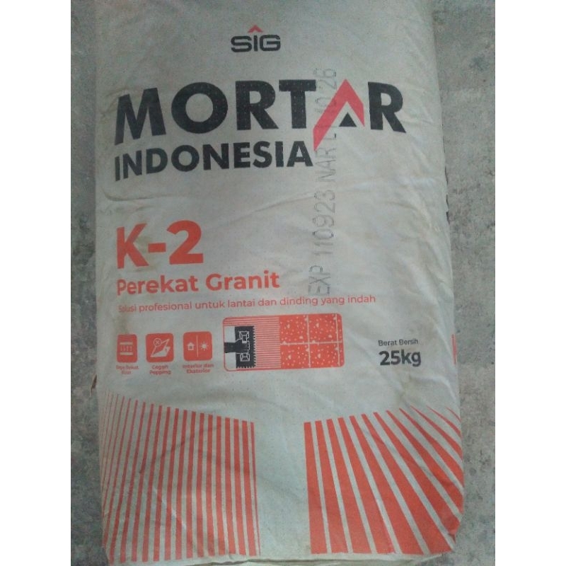 Jual MORTAR K2 PEREKAT GRANIT 25KG | Shopee Indonesia