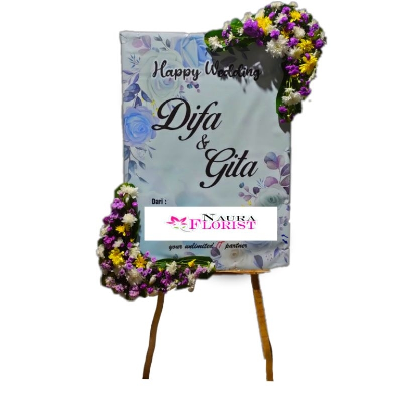 Jual papan bunga mini papan ucapan papan wedding mini | Shopee Indonesia