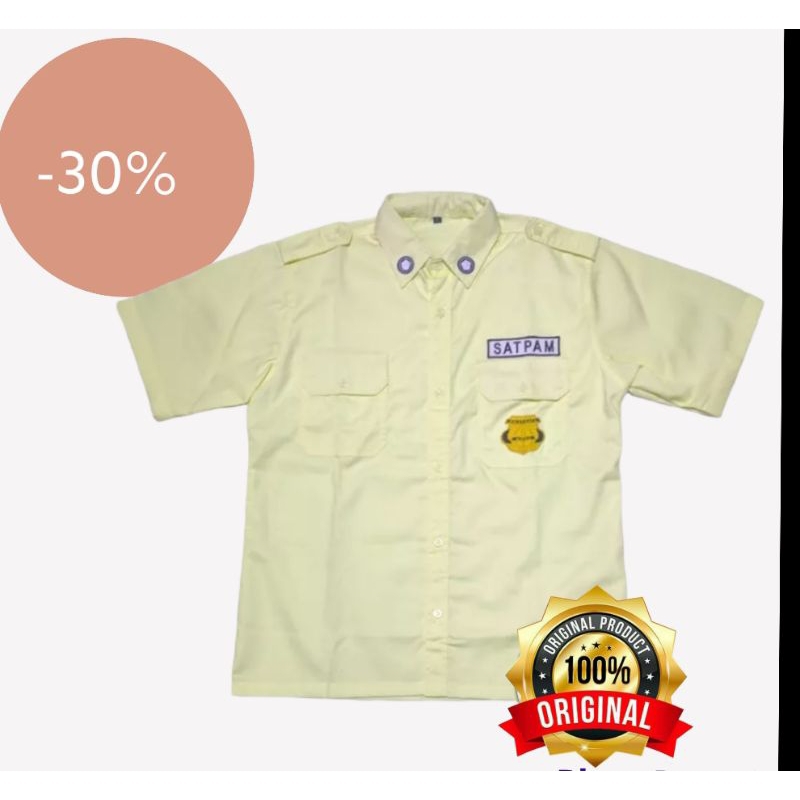 Jual Stelan Seragam satpam pdl cream Seragam PDL PDH satpam security terbaru 2024 Seragam ...