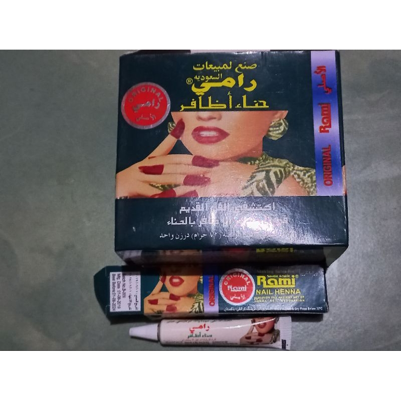 Jual Original Rami Nail Henna Saudi Arabia/Original Husna Nail Henna ...
