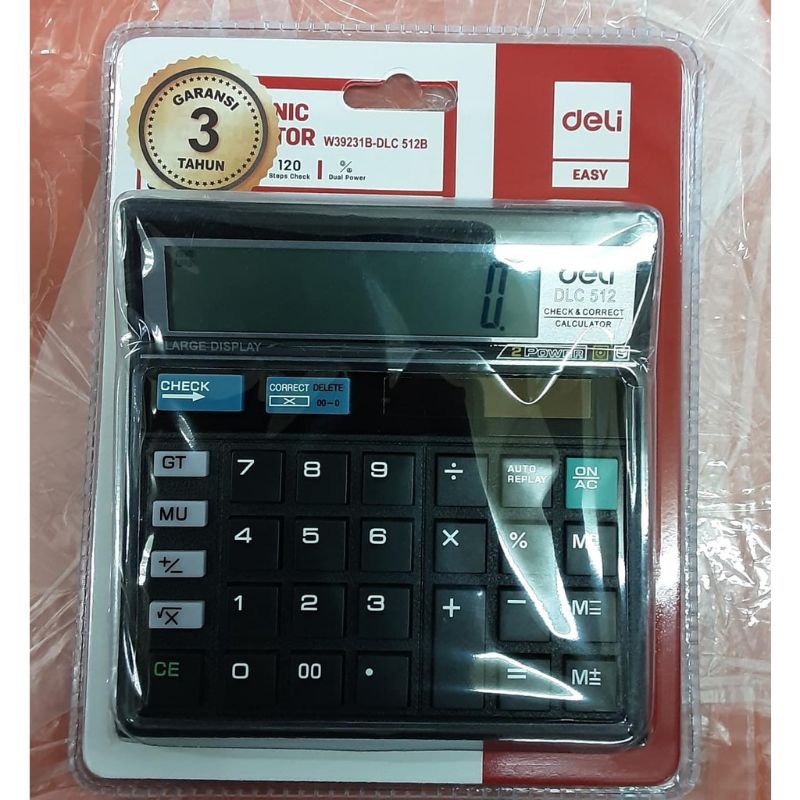 Jual Deli Calculator W39231N-DLC512 Black | Shopee Indonesia