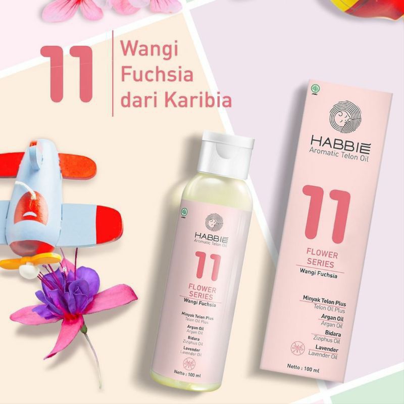 Jual Habbie Aromatic Telon Oil Flower Series & Tea Series - Minyak ...