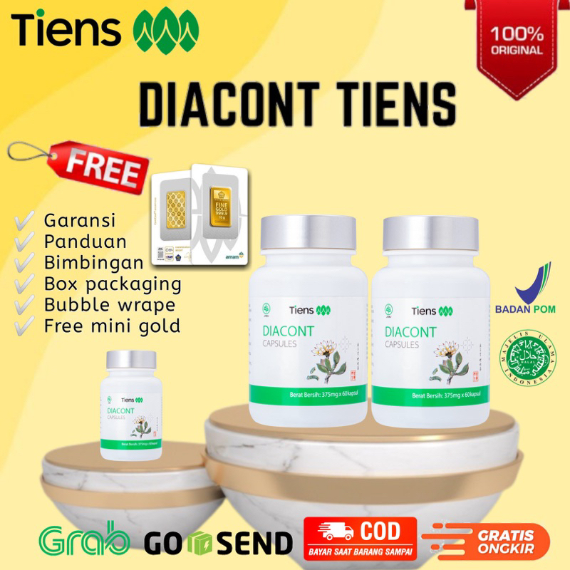 Jual DIACONT TIENS / MENURUNKAN KADAR GULA DARAH & DIABETES OROGINAL ...
