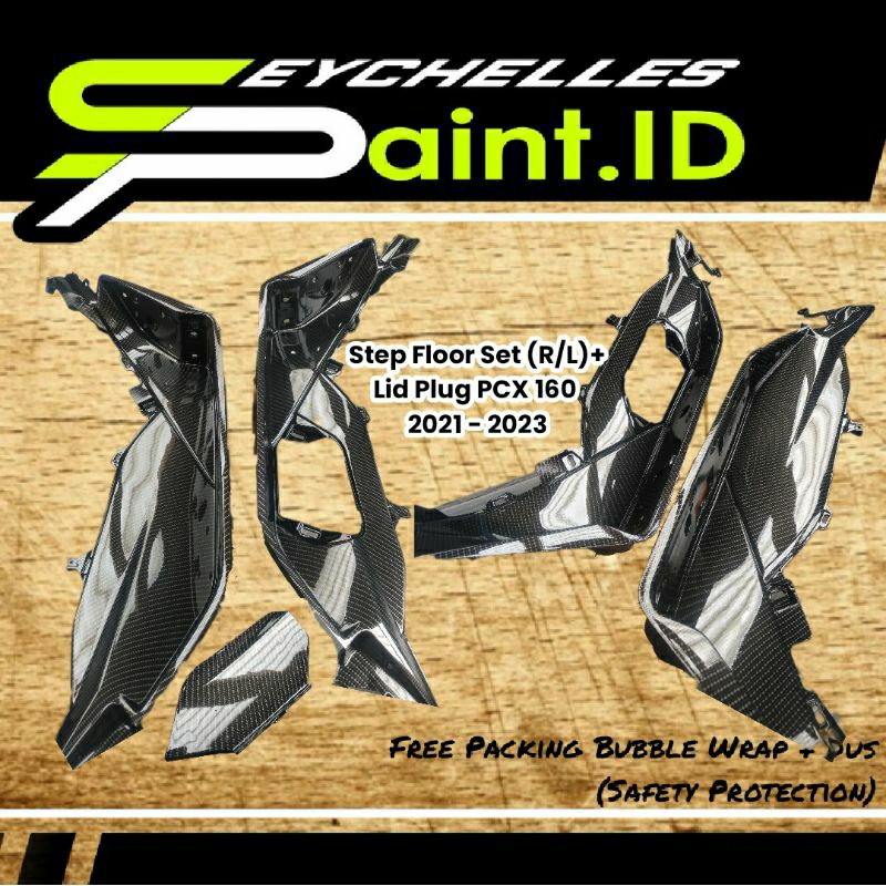 Jual Cover Carbon Pijakan Step Flor PCX 160 Motif Kevlar | Shopee Indonesia