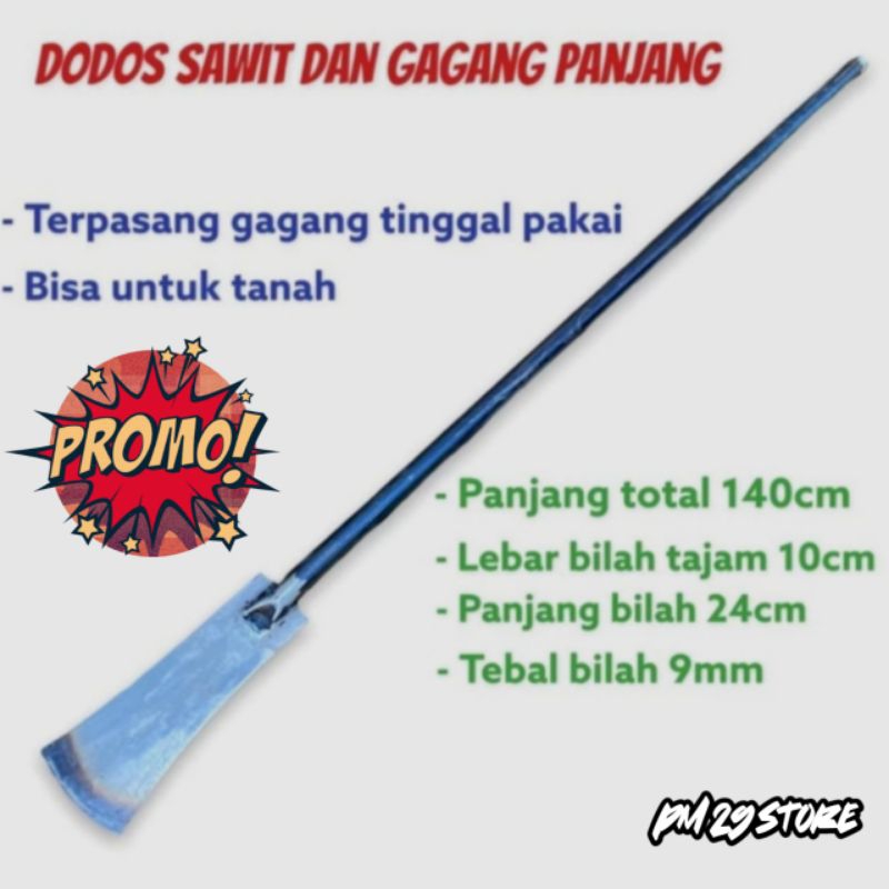 Jual Dodos sawit gagang pipa - linggis dodos sawit - dodos sawit baja ...