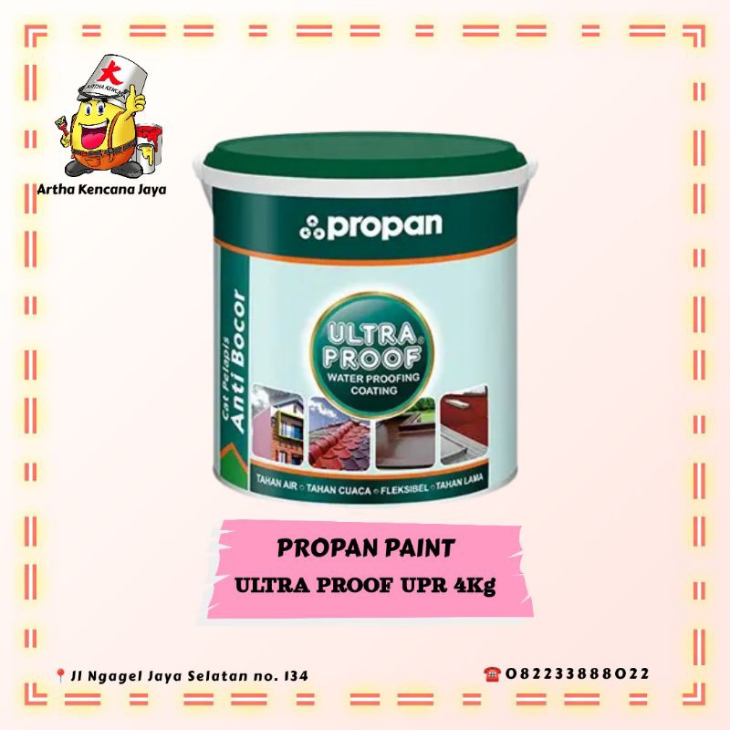 Jual PROPAN ULTRAPROOF CAT WATERPROOFING 4KG | Shopee Indonesia