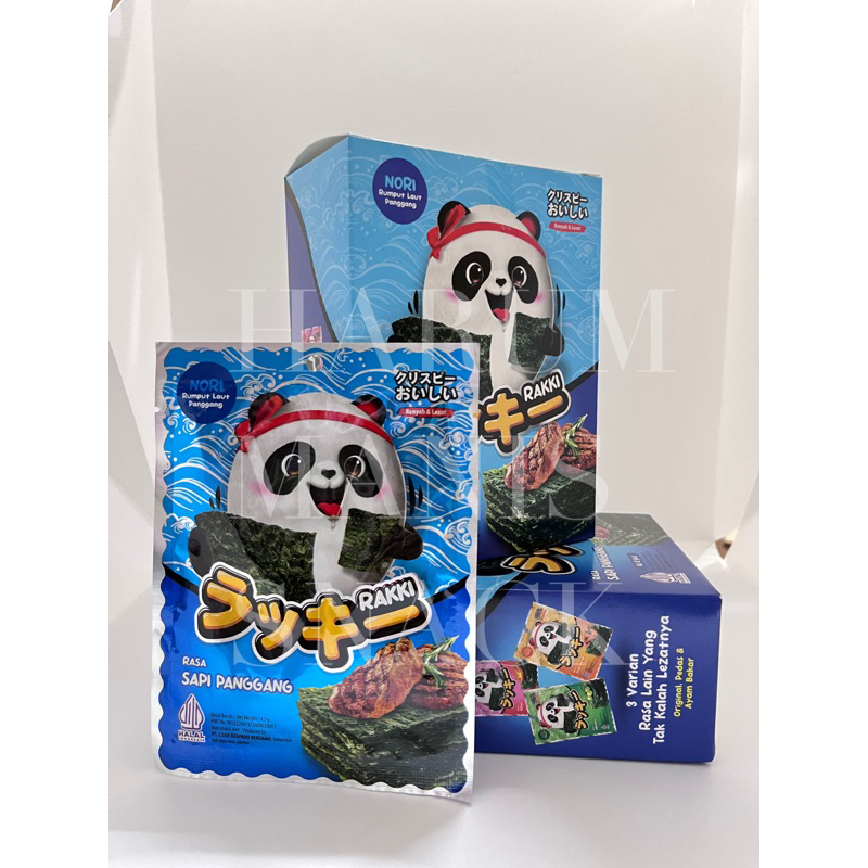 Jual Nori Rumput Laut Rakki rasa Sapi Panggang isi 5box x 12pcs ...