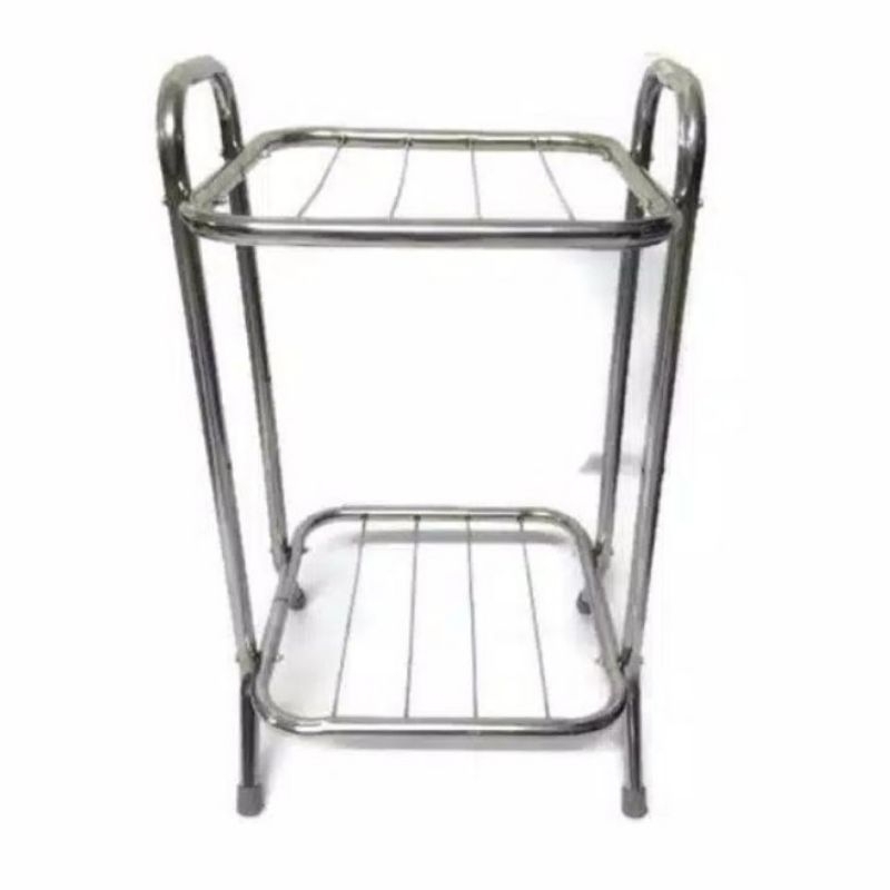 Jual rak galon/rak magic com/rak dispenser/rak susun 2 stainless ...