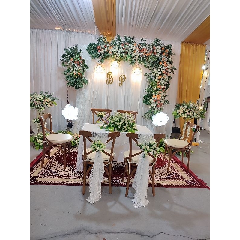 Jual dekorasi backdrop akad nikah 2 meter | Shopee Indonesia