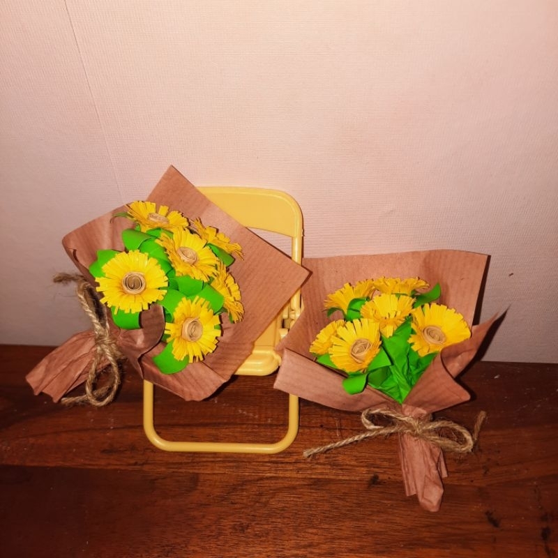 Jual BUKET KECIL BUNGA MATAHARI KERTAS ORIGAMI | Shopee Indonesia