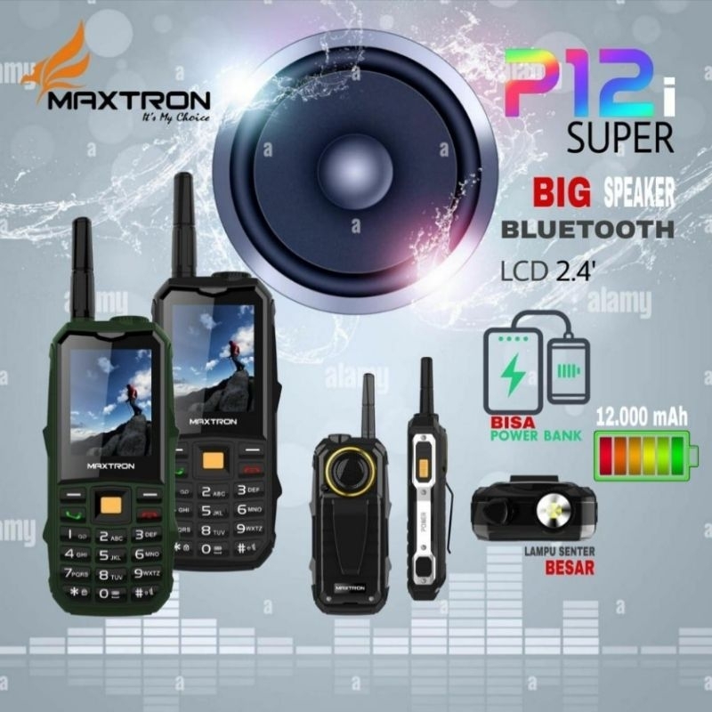 Jual HP MAXTRON P12 i P12i SUPER DAN POLOS POWERBANK 12000 Mah ...