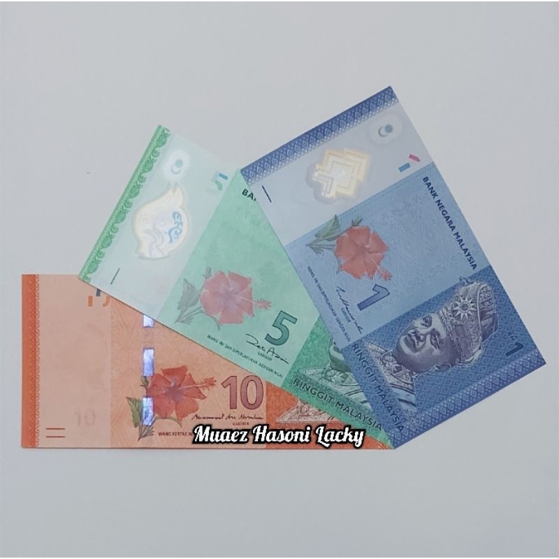 Jual Koleksi Satu Set Paket Lengkap Ringgit Malaysia Pecahan 10 5 Dan 1 ...