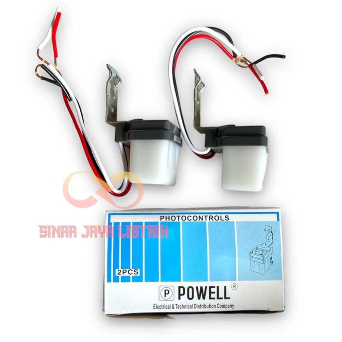 Jual POWELL Photo Cell Fotocell Sensor Cahaya 3A/6A/10A Fitting Sensor ...