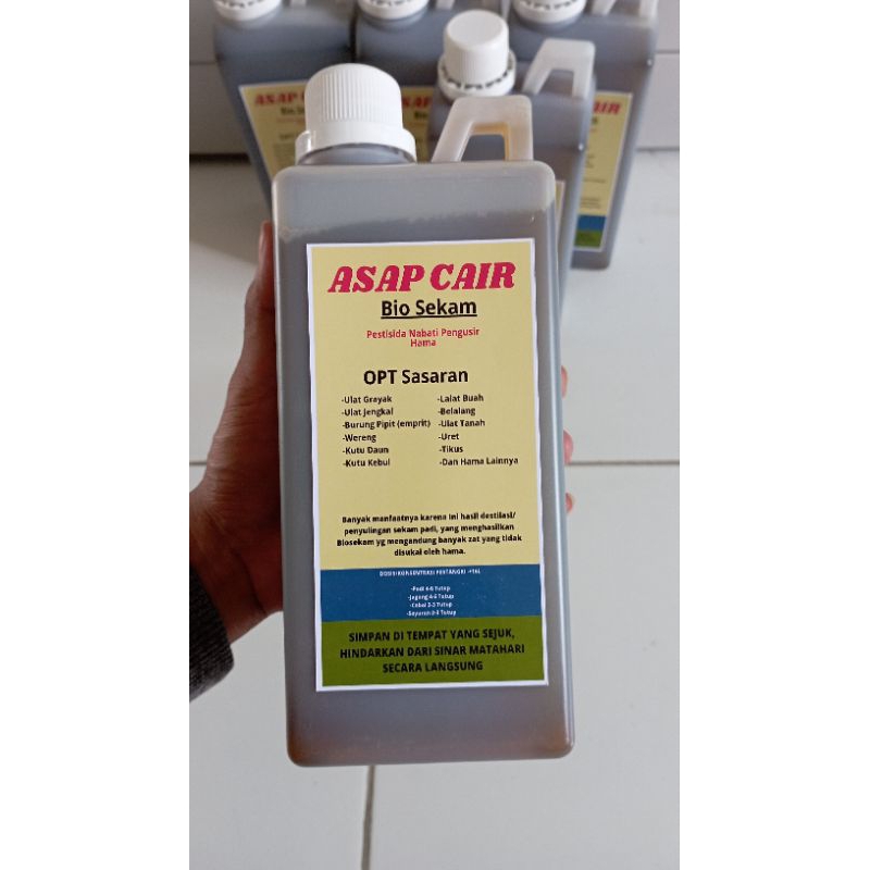 Jual Asap Cair 1 Liter | Biosekam | Bio Arang Sekam | Liquit Smoke ...