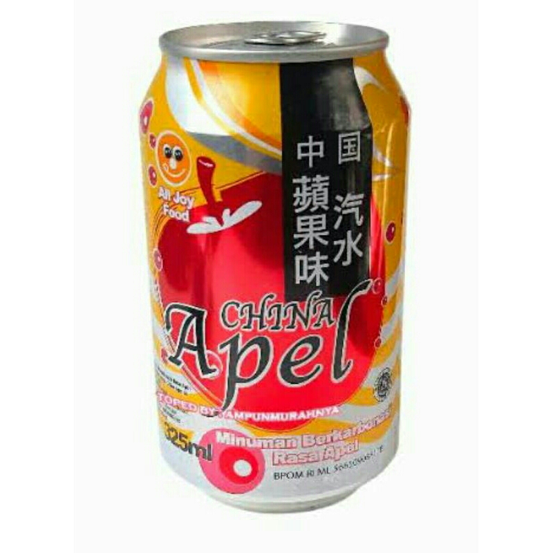 Jual MINUMAN SODA CHINA APPLE KALENG ALL JOYFOOD | Shopee Indonesia