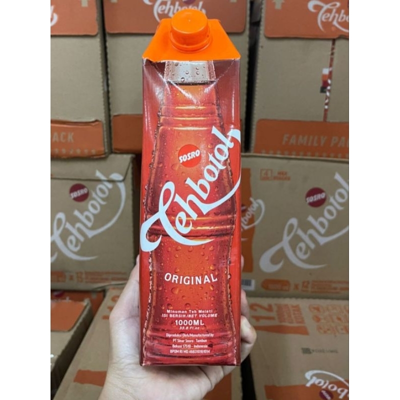 Jual Teh botol sosro 1 liter isi 12 /dus | Shopee Indonesia