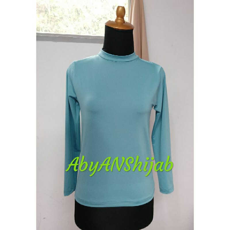 Jual Manset Baju / badan /dalaman baju lengan panjang high neck All ...
