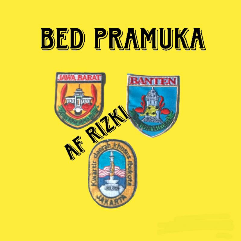 Jual BED Pramuka Lambang Daerah DKI Jakarta Jawa barat Banten | Shopee Indonesia