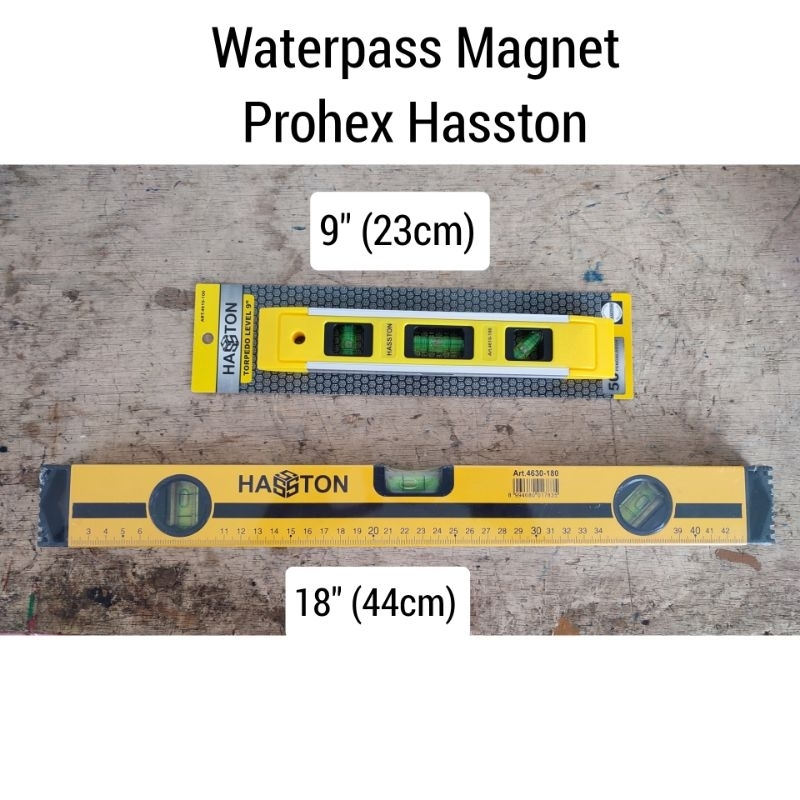 Jual Waterpass magnet Prohex Hasston Haston Torpedo 9" 23cm 18" 44cm ...