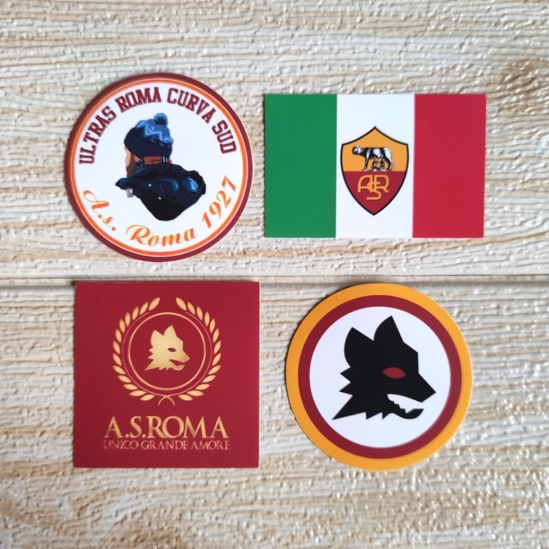 Jual Sticker Pack AS Roma i Giallorossi Serigala Rawr | Shopee Indonesia