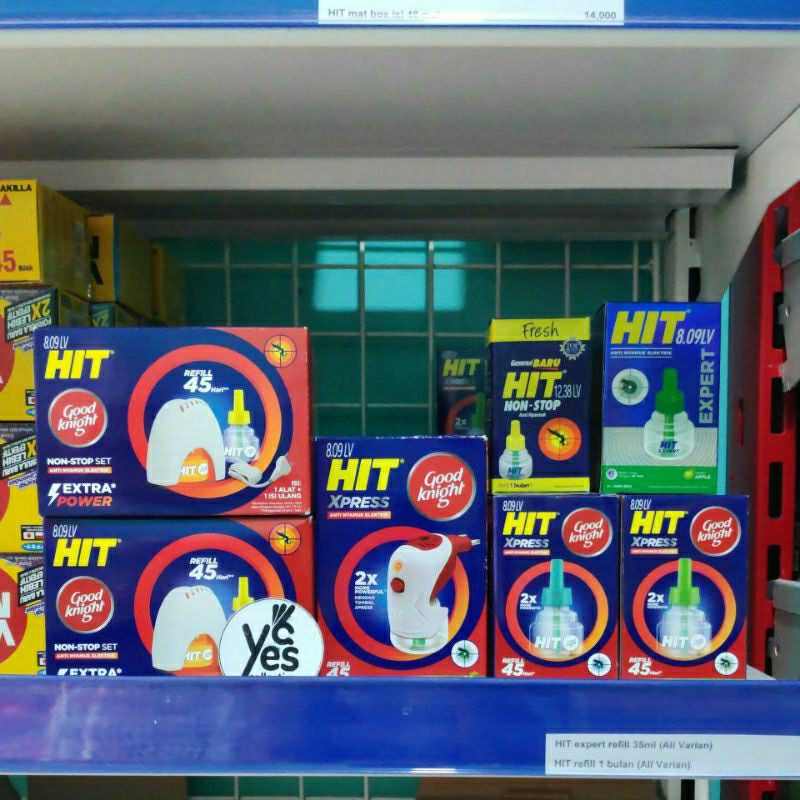 Jual HIT Alat + Isi Ulang Obat Nyamuk Elektrik NON STOP SET Tanpa Kabel ...