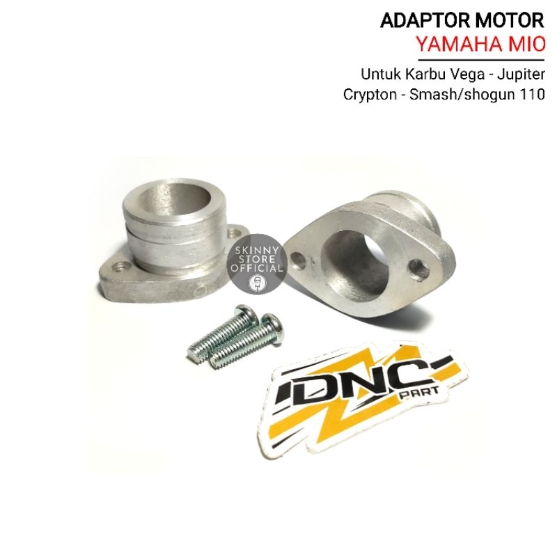 Jual DNC Adaptor manifold motor mio karbu Vega - Jupiter | Sambungan Intek intake maniful ...