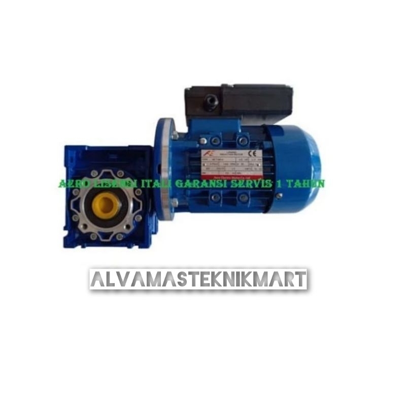 Jual WORM GEAR NMRV 030 RATIO1: 7,5 - 50 CW MOTOR 1/4HP 4POLE 220V ...