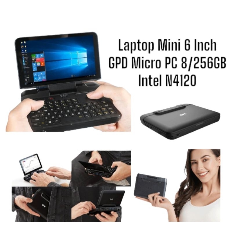 Jual GPD Micro PC 8GB/256GB Pocket Mini Laptop 6 inch Windows 10 Pro ...