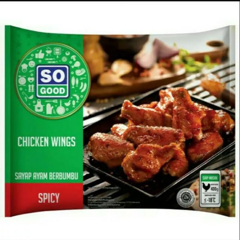 Jual So Good Spicy Chicken Wing 400gr | Shopee Indonesia