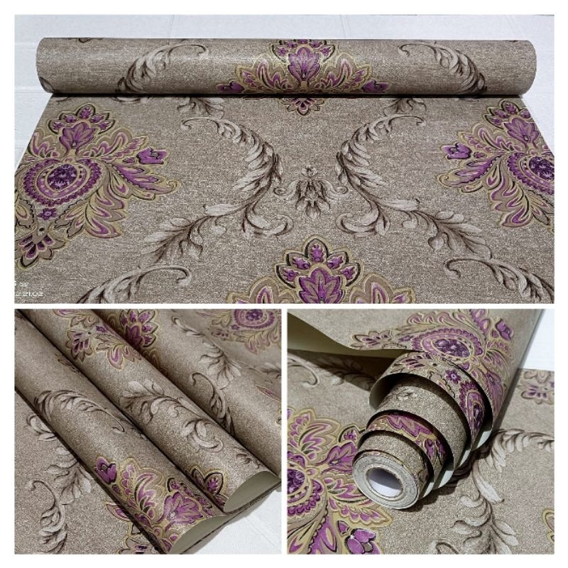 Jual Wallpaper Dinding Batik / Sticker Dinding Batik Sultan Elegan ...