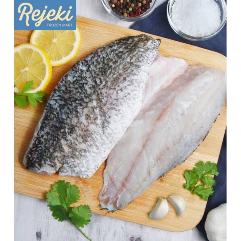 Jual Barramundi Fillet Ikan Kakap Putih - Rejeki Frozen Mart | Shopee ...