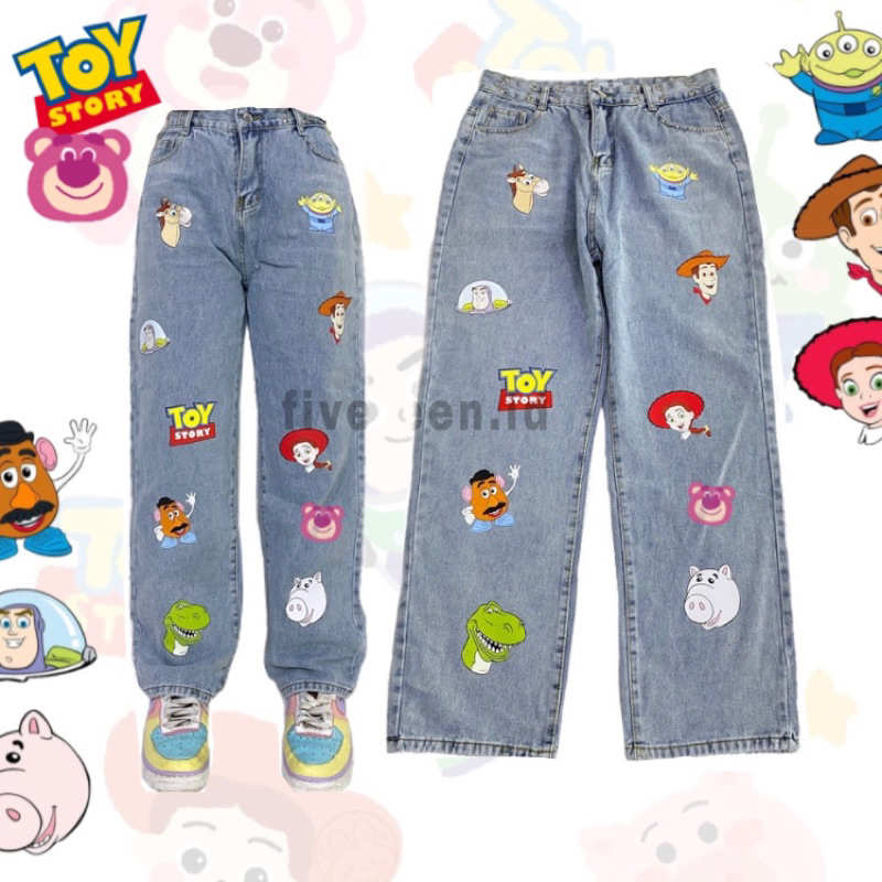 Jual TOY STORY JEANS / PRINTED JEANS / JEANS MOTIF / PAINTED JEANS ...