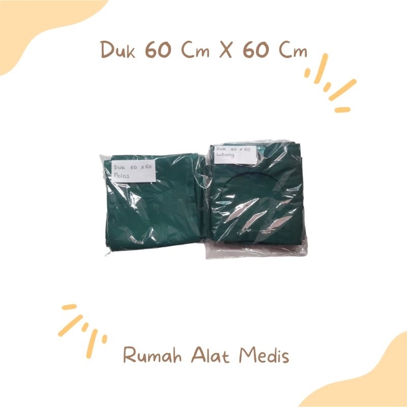 Jual Duk Hijau 40cm x 40cm / 50cm x 50cm / 60cm x 60cm / Duk Non Steril ...