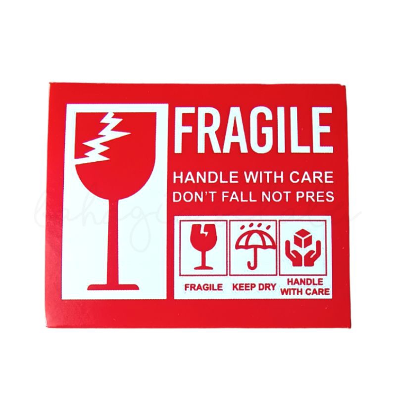 Jual Sticker fragile makanan barang pecah belah | Shopee Indonesia