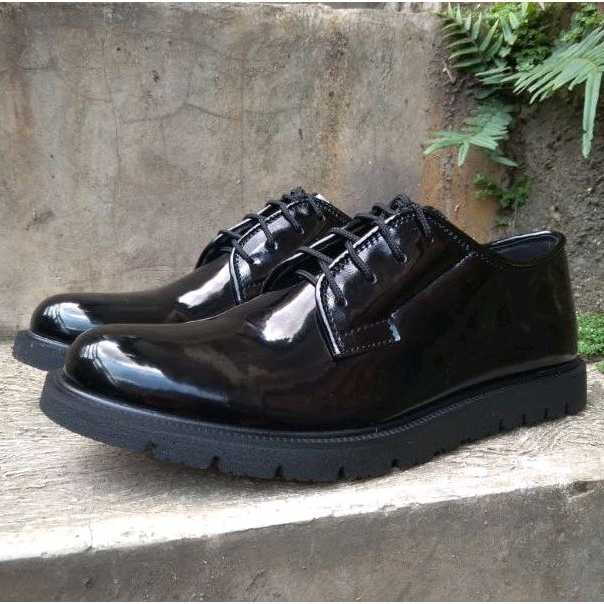 Jual sepatu pdh kilap outsole rata sepatu pdh model Gibson sepatu pdh ...