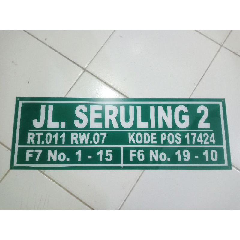 Jual PAPAN PETUNJUK NAMA JALAN PERUMAHAN | Shopee Indonesia