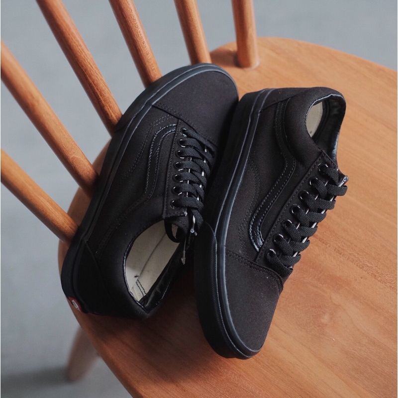 Jual SEPATU VANS ORIGINAL RESMI PT NAVYA OLDSKOOL CLASSIC ALL BLACK ...