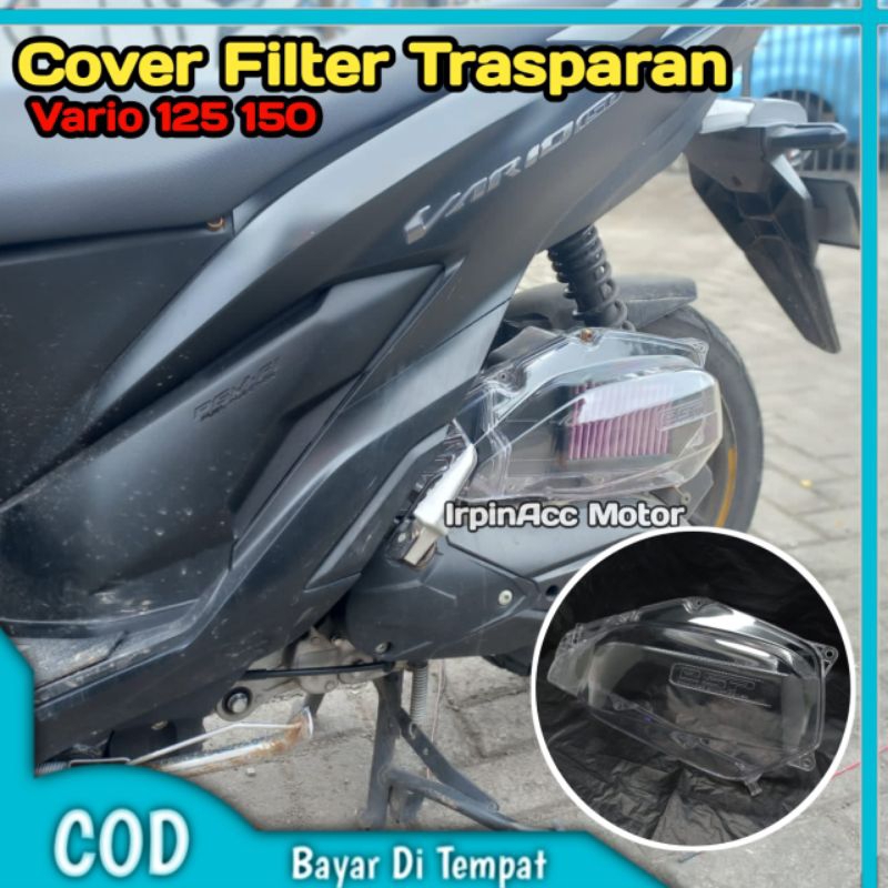 Jual Cover Filter Trasparan Honda Vario 125 150 Filter Trasparan Smoke ...